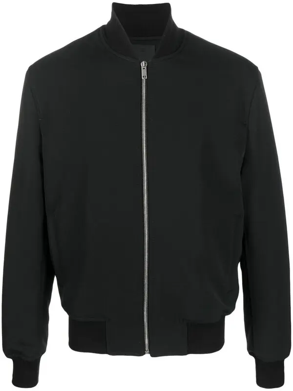Givenchy Wool Logo Bomber Jacket - Black