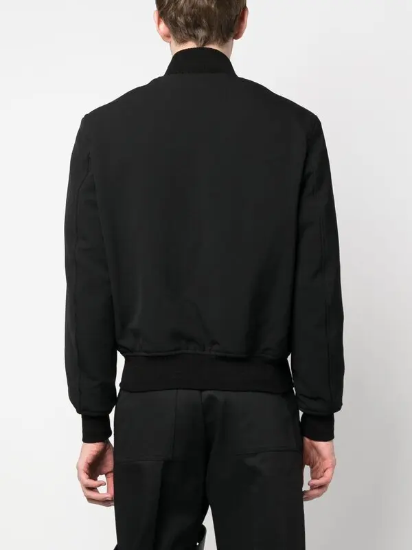 Givenchy Wool Logo Bomber Jacket - Black