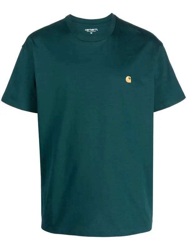 Carhartt Work In Progress Embroidered-logo Cotton T-shirt - Green