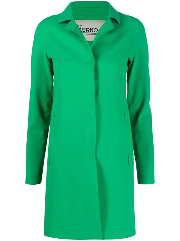Herno First Act Single-breasted Coat - Green