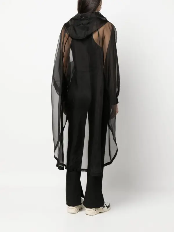 Herno Chiffon Hooded Cape