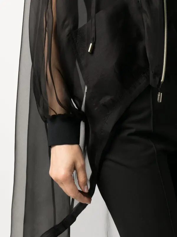 Herno Chiffon Hooded Cape