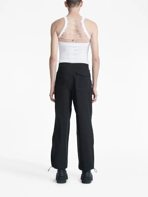 DION LEE Lock Drawstring Tank Top - White