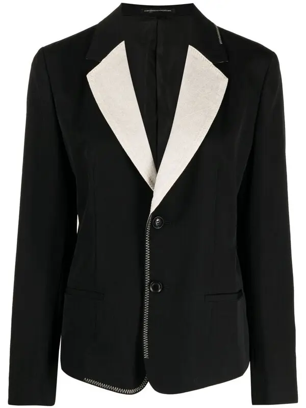 Y’s Single-breasted Wool Blazer