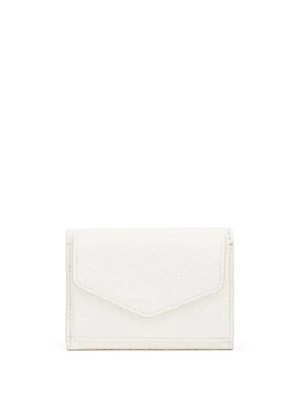MAISON MARGIELA Four-stitch Leather Bi-fold Wallet - White