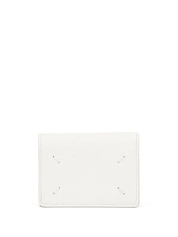 MAISON MARGIELA Four-stitch Leather Bi-fold Wallet - White