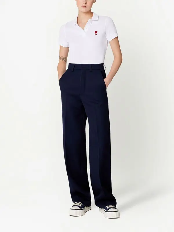 AMI Paris High Waist Wool Trousers
