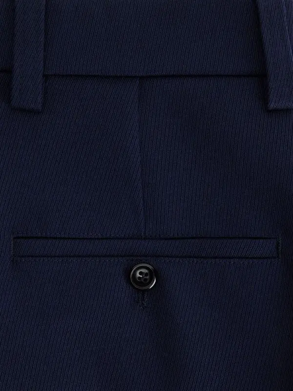 AMI Paris High Waist Wool Trousers
