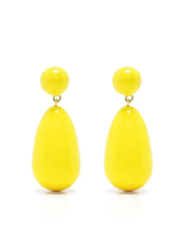 ESHVI Enamel Earrings - Yellow