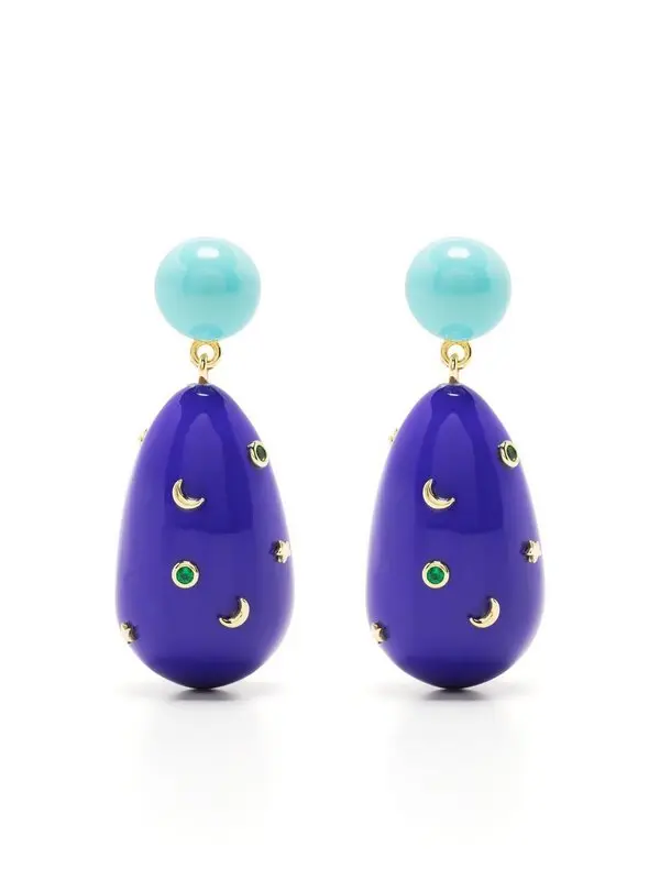 ESHVI Drop Earrings - Blue