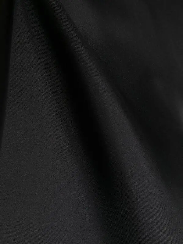 TOM FORD Logo-print Silk Pocket Square Scarf - Black