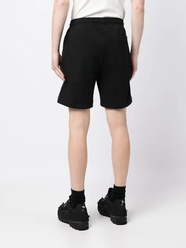 Helmut Lang Logo-print Cotton Shorts - Black