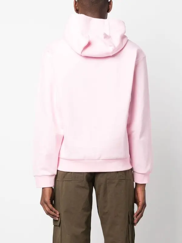 Coperni Logo-print Jersey Hoodie - Pink