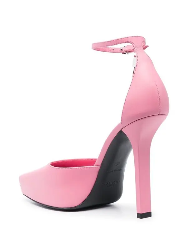 Givenchy G-Lock Leather Platform Pumps Pink Editorialist