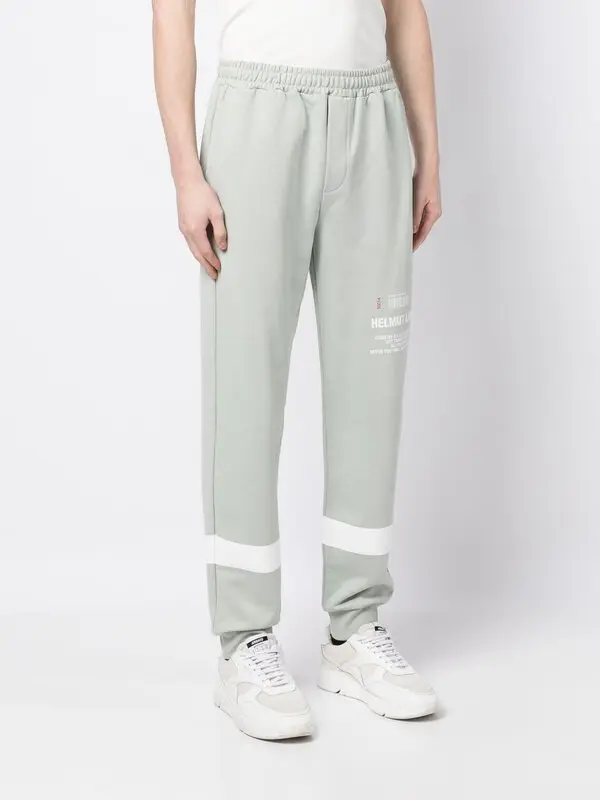Helmut Lang Logo-print Elasticated-waistband Sweatpants
