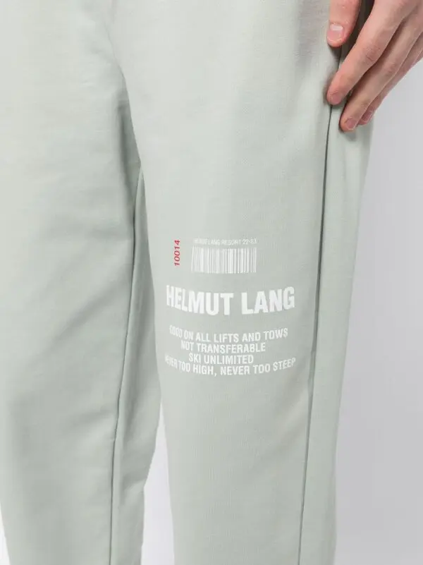 Helmut Lang Logo-print Elasticated-waistband Sweatpants