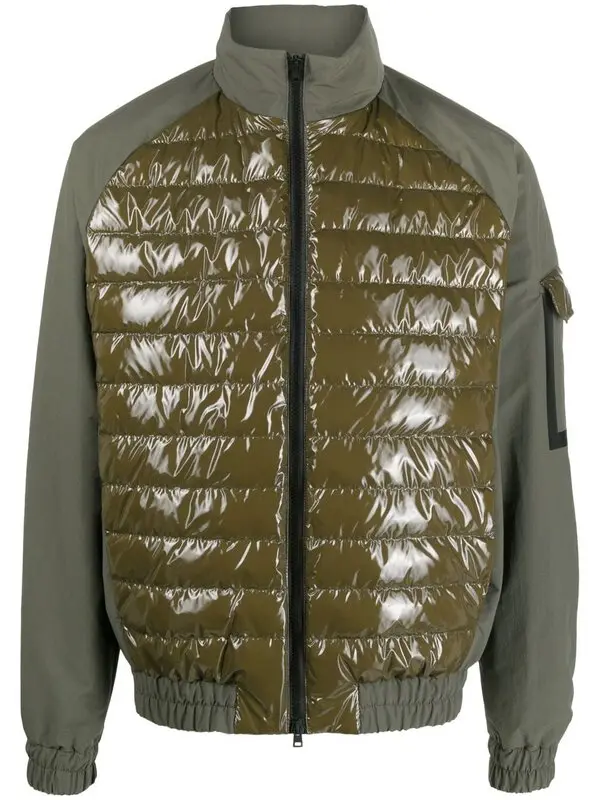 Herno Feather Down Zip-up Jacket - Green