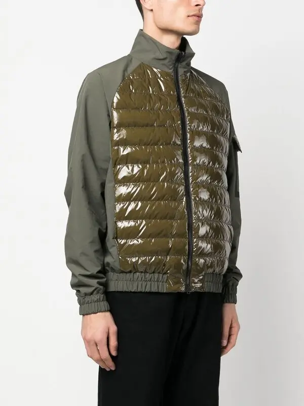 Herno Feather Down Zip-up Jacket - Green