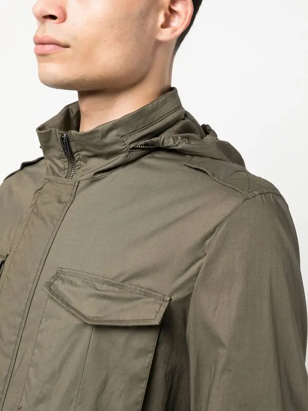 Herno Zip-up Hoodie Jacket - Green