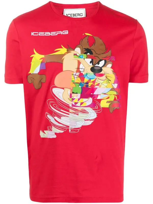 Iceberg X Looney Tunes Cotton T-shirt - Red