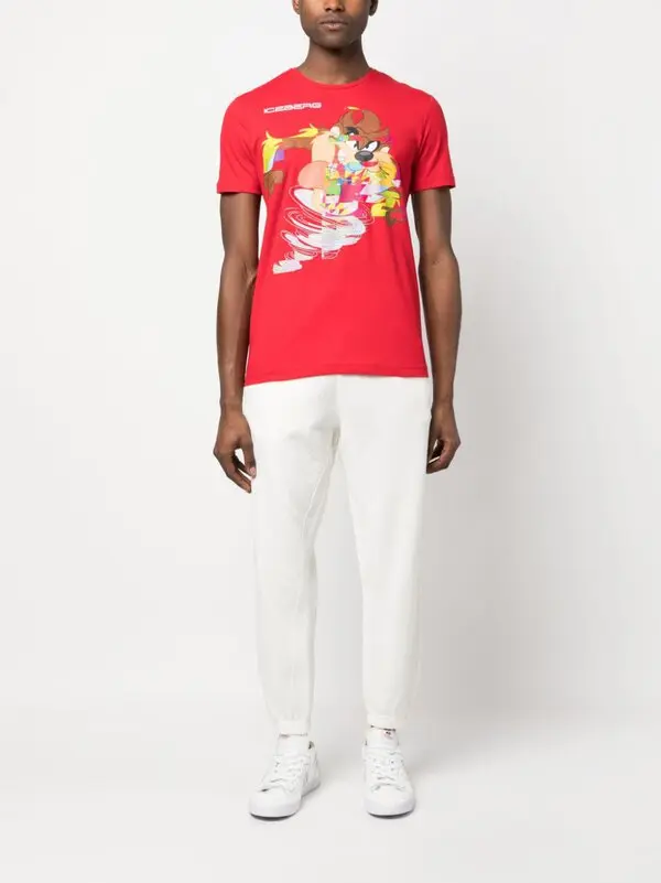 Iceberg X Looney Tunes Cotton T-shirt - Red
