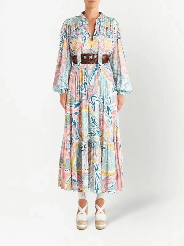 Etro Graphic-print Pussy-bow Blouse