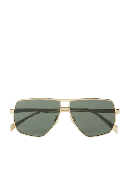 Celine Oversized Aviator Sunglasses - Gold