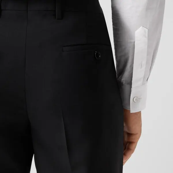 Burberry Classic Fit Wool Mohair Tailored Trousers