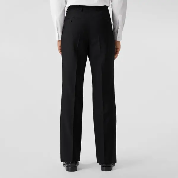 Burberry Classic Fit Wool Mohair Tailored Trousers