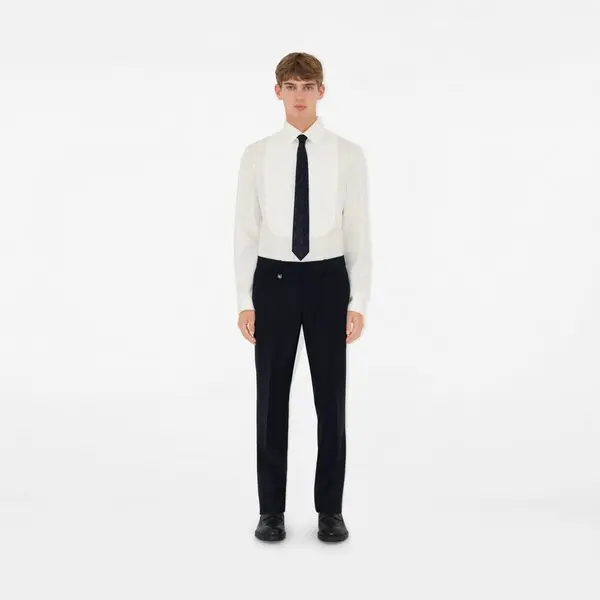 Burberry Classic Fit Wool Mohair Tailored Trousers