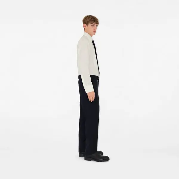 Burberry Classic Fit Wool Mohair Tailored Trousers