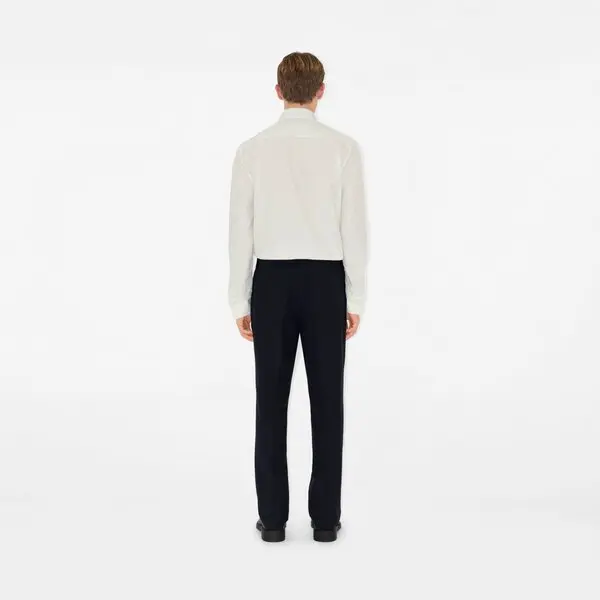Burberry Classic Fit Wool Mohair Tailored Trousers