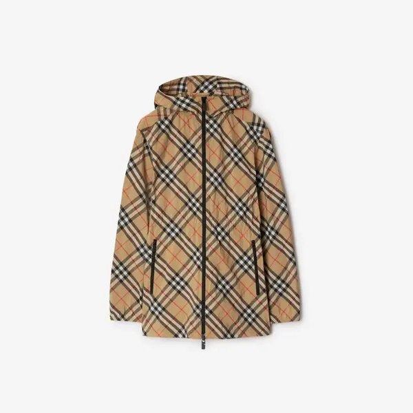 Burberry - Burberry Check Nylon Hooded Jacket