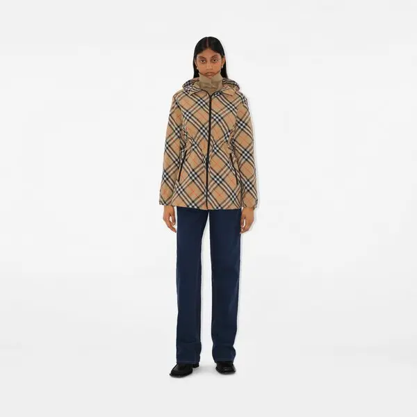 Burberry - Burberry Check Nylon Hooded Jacket