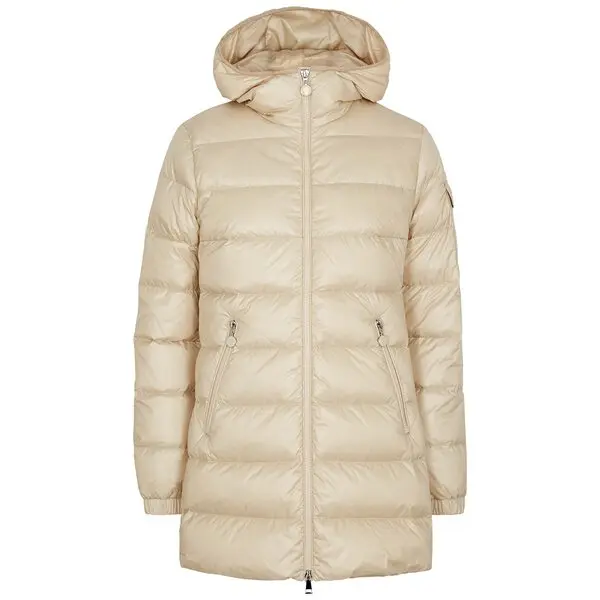 Moncler Glements Hooded Quilted Shell Coat