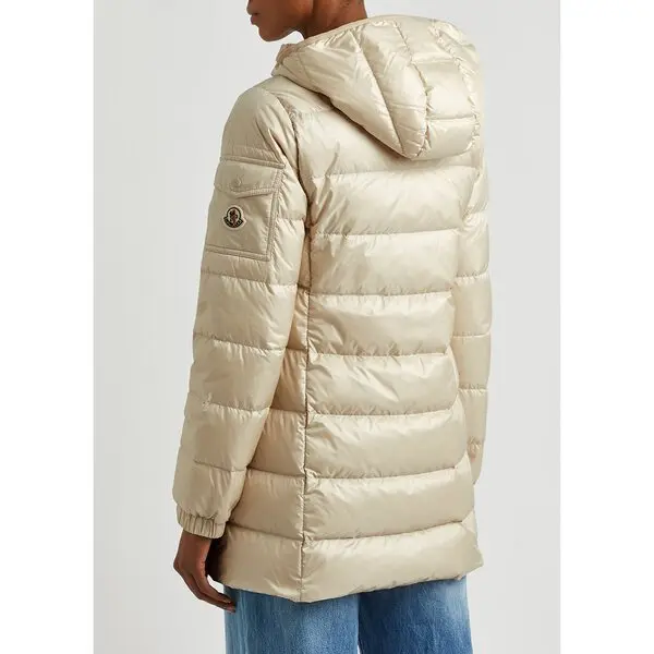 Moncler Glements Hooded Quilted Shell Coat