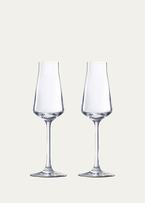 THE MARTHA, BY BACCARAT Chateau Flute Glasses, Set Of 2
