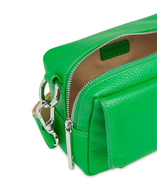 Whistles Bibi Leather Crossbody - Green/multi