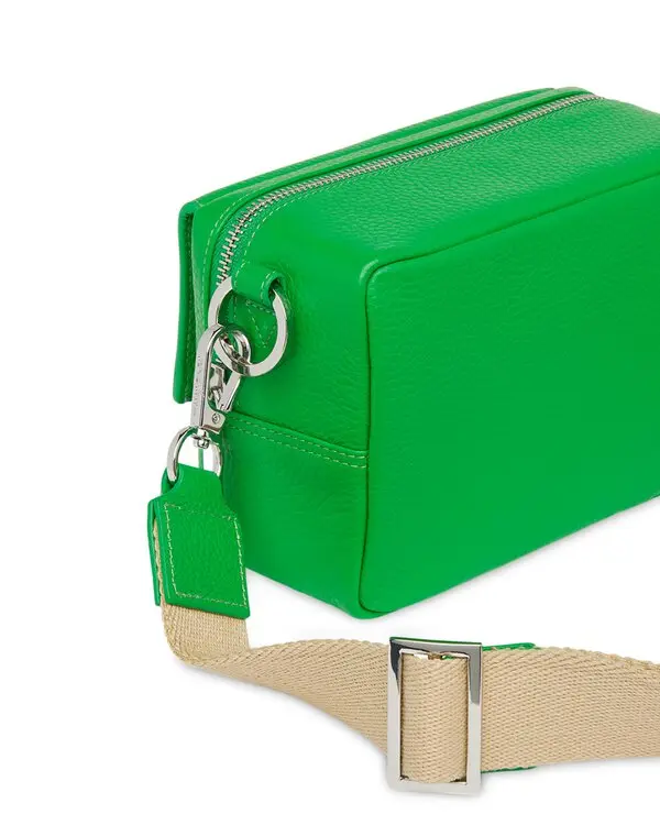 Whistles Bibi Leather Crossbody - Green/multi