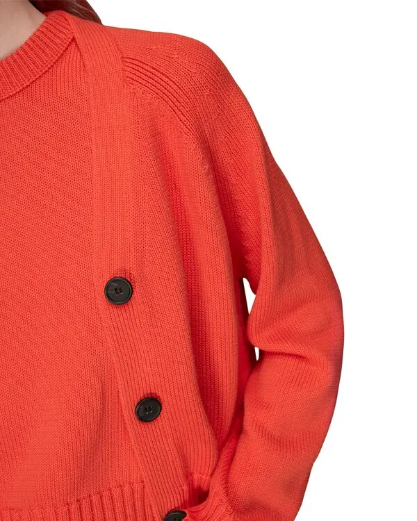 Whistles Karine Ribbed Cardigan - Red