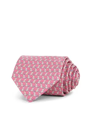 FERRAGAMO Elephant Silk Classic Tie