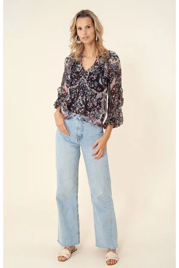 Hale Bob Vanessa Top - Black