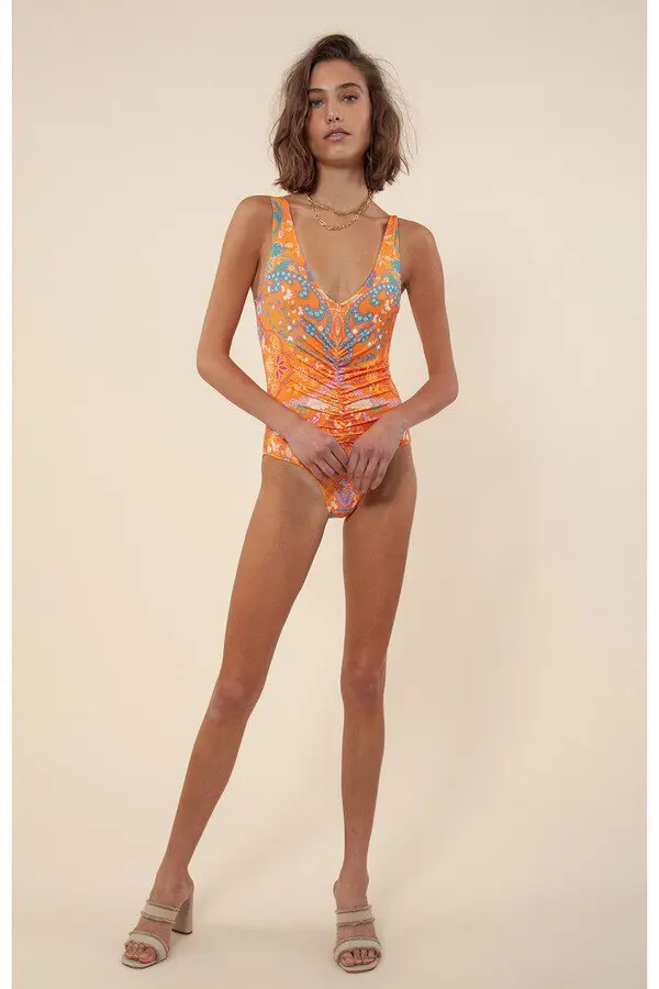 Hale Bob Tinsley One-piece Swimsuit - Orange