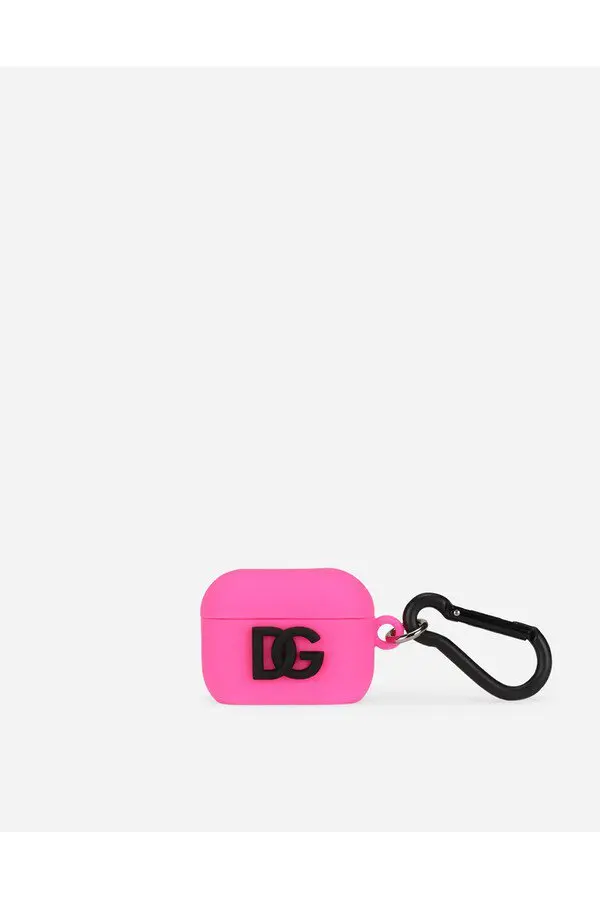 Dolce & Gabbana Rubber Airpods Pro Case With Dg Logo - Multicolor