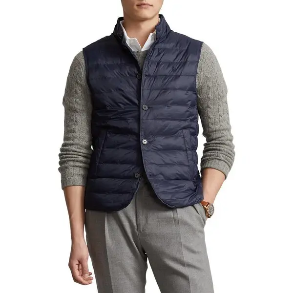 Ralph Lauren Water Repellent Nylon Puffer Vest