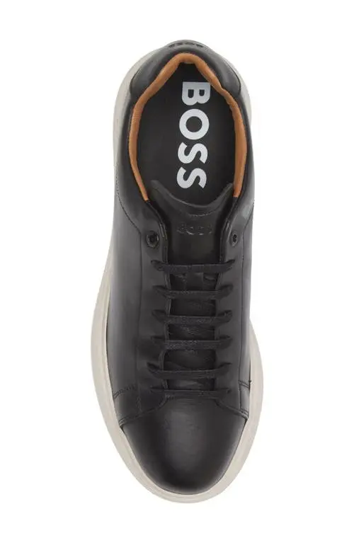 BOSS Bulton Leather Sneakers - Black