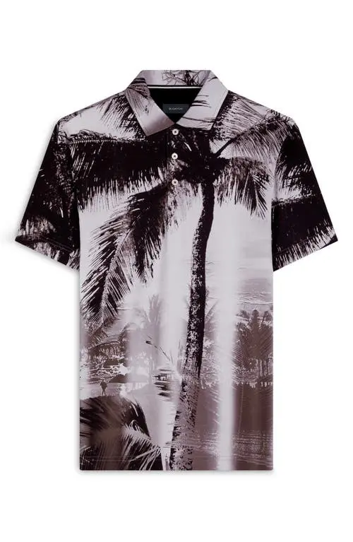 Bugatchi Digital Print Cotton Polo Shirt