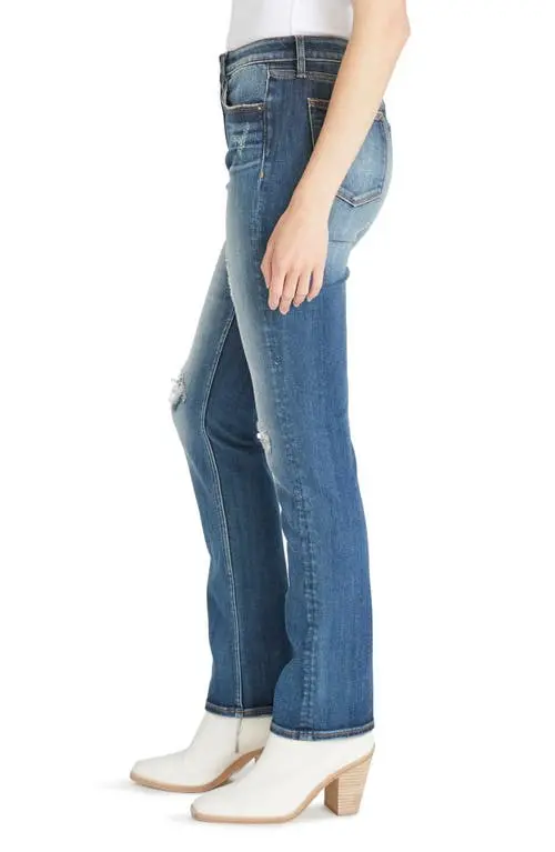 VIGOSS Ace Destroyed High-waist Straight-leg Jeans
