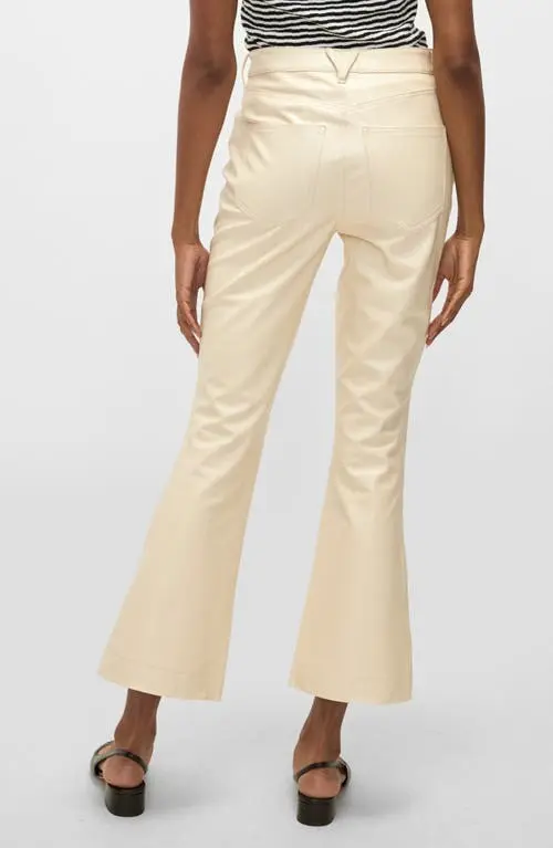 Veronica Beard Carson High Waist Flare Ankle Jeans - Ecru