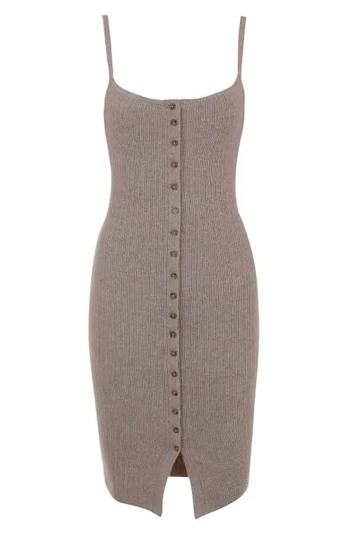 House Of Cb Teva Button-up Sweater Dress
